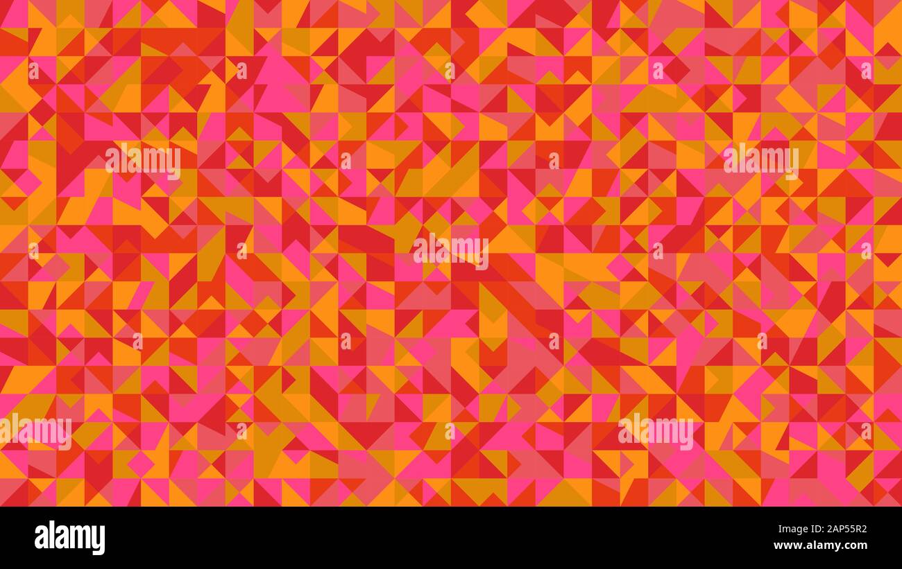 Random geometrical triangle mosaic pattern background - colorful ...