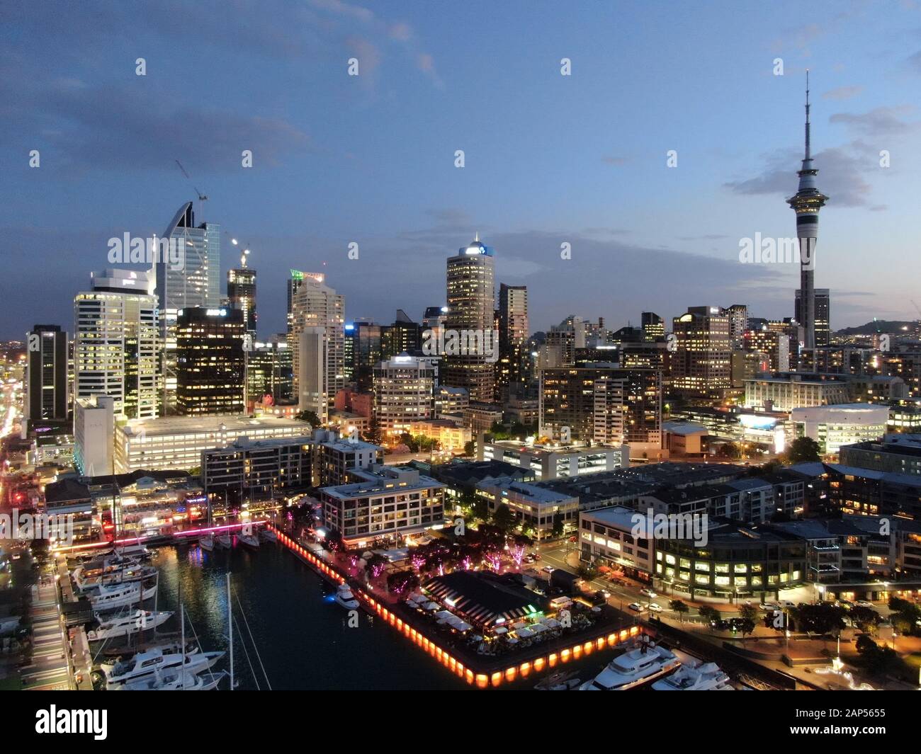 Viaduct Harbour, Auckland / New Zealand - December 12, 2019: The ...