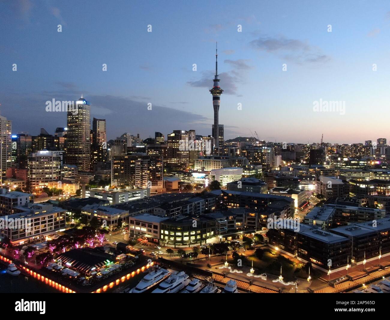Viaduct Harbour, Auckland / New Zealand - December 12, 2019: The ...