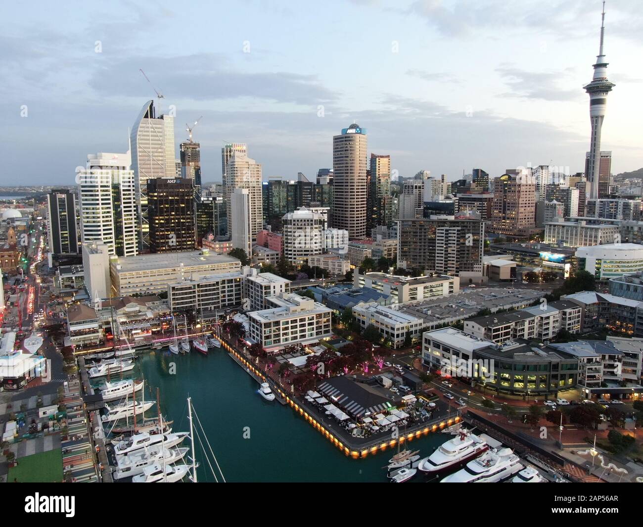 Viaduct Harbour, Auckland / New Zealand - December 12, 2019: The ...