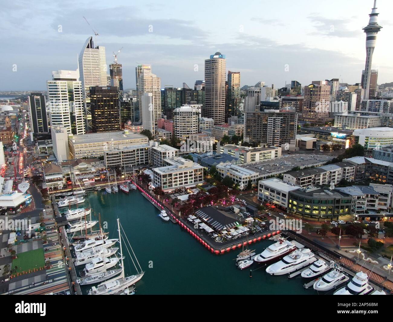 Viaduct Harbour, Auckland / New Zealand - December 12, 2019: The ...
