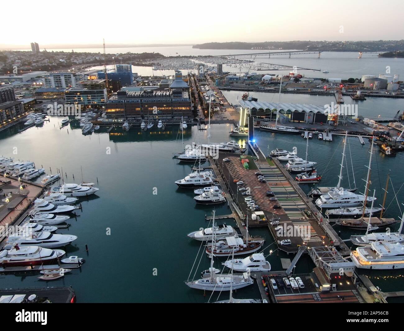 Viaduct Harbour, Auckland / New Zealand - December 12, 2019: The ...