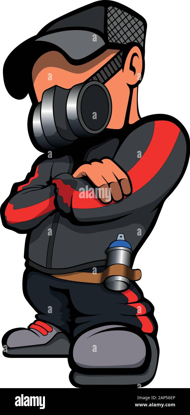 Graffiti Artist Cartoon Stock Vector Image & Art - Alamy