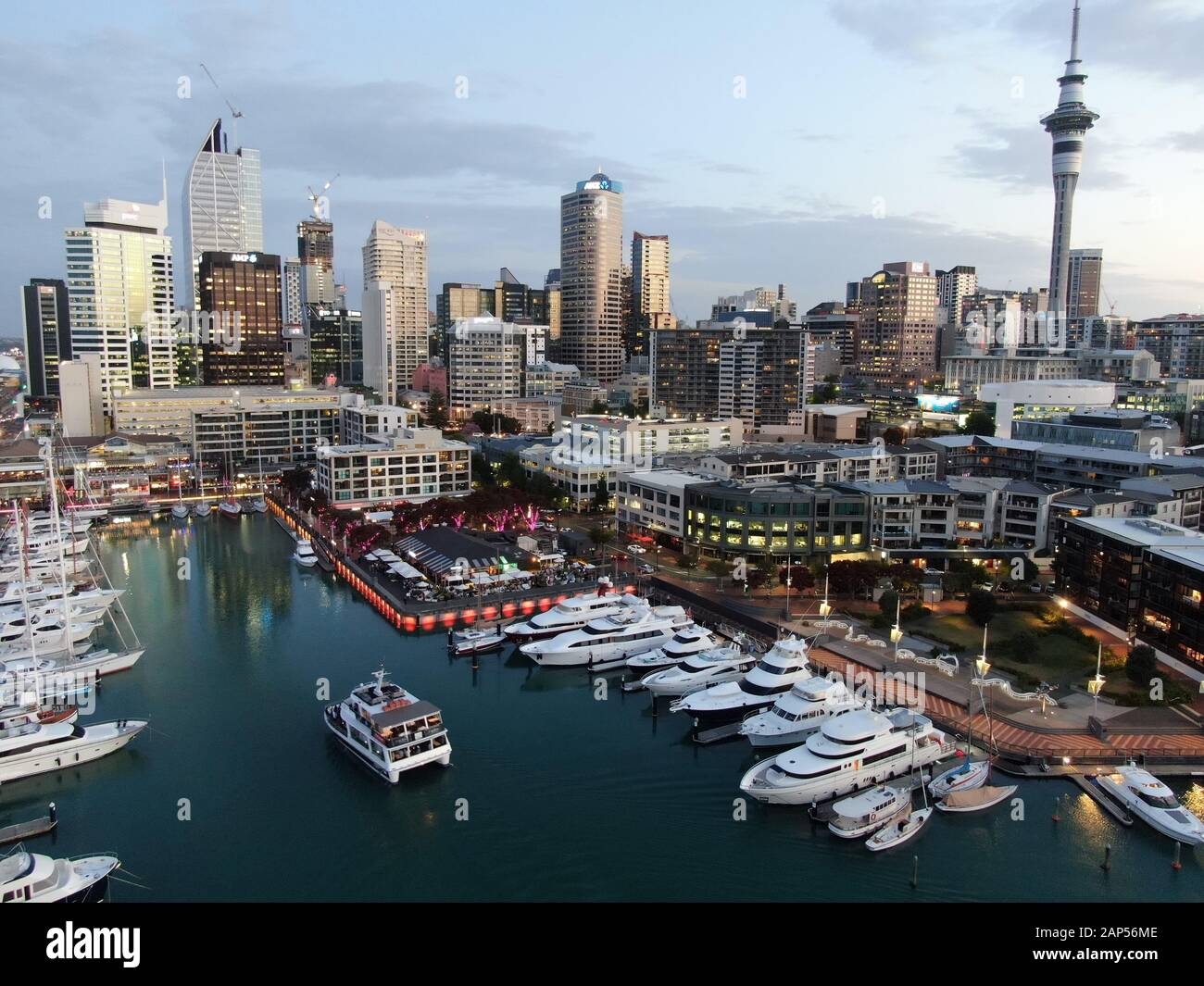 Viaduct Harbour, Auckland / New Zealand - December 12, 2019: The ...