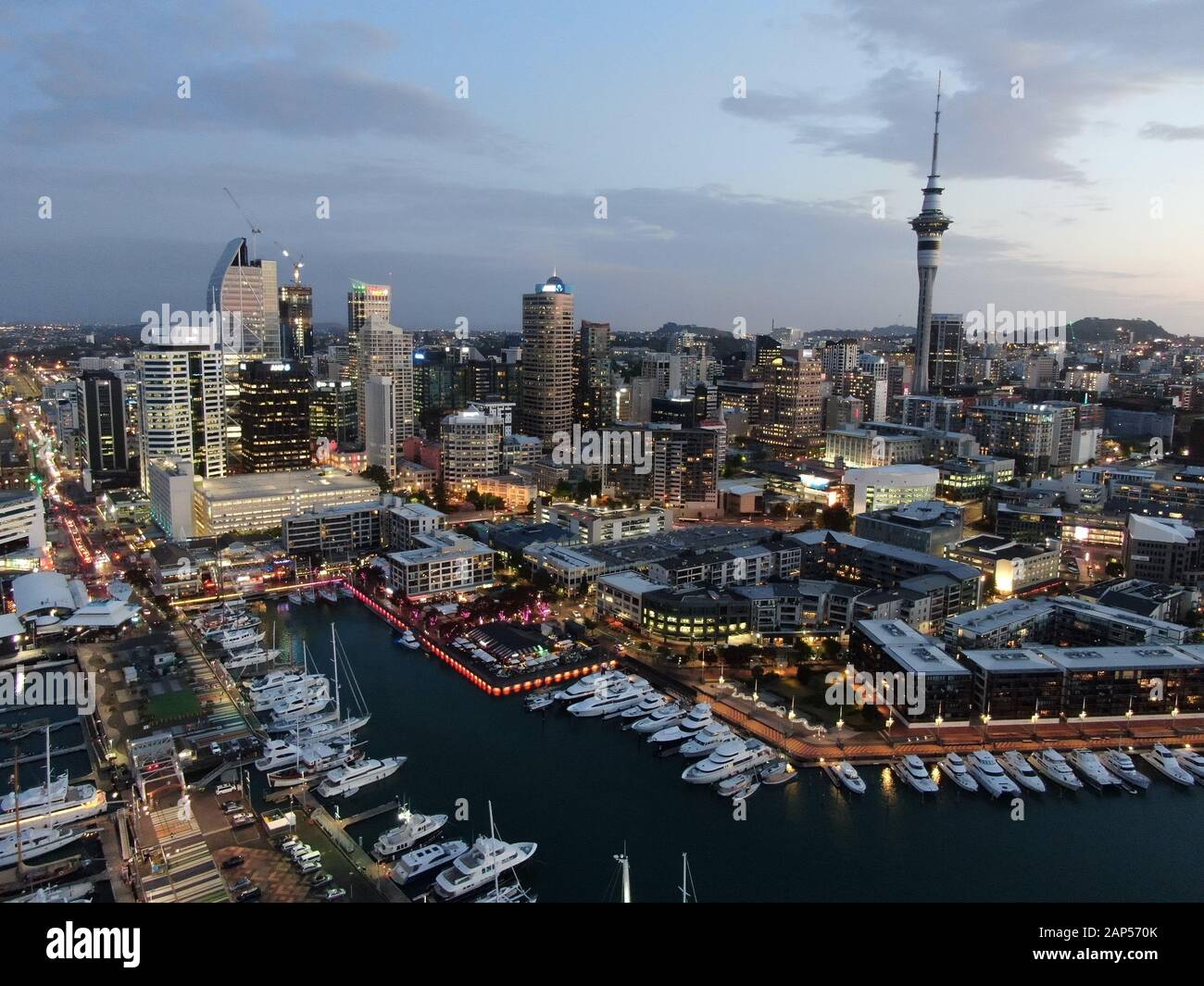 Viaduct Harbour, Auckland / New Zealand - December 12, 2019: The ...
