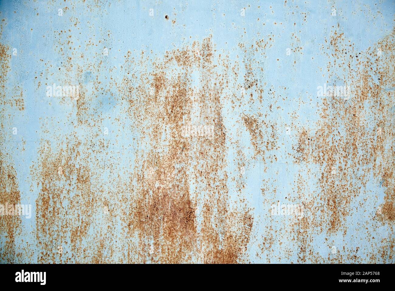 Rust metal texture with peeling paint, blue color. Textural background ...
