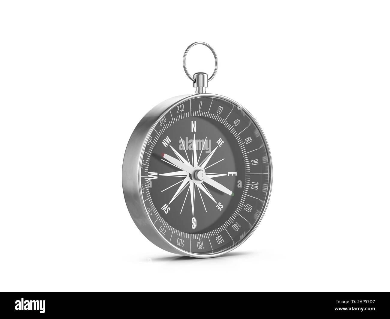 Compass on a white background. 3d illustration Stock Photo - Alamy