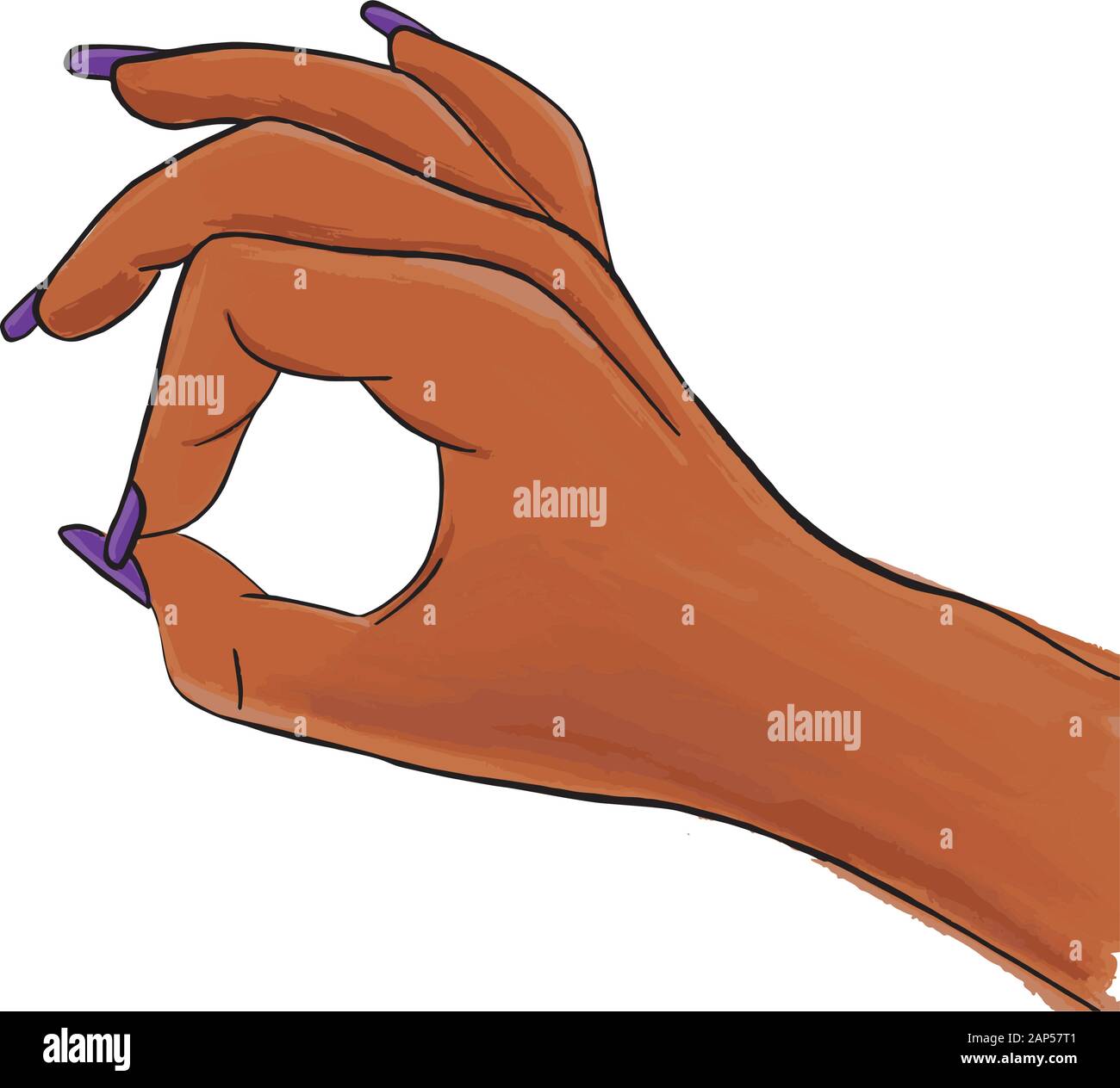 Male showing female worker Stock Vector Images - Alamy