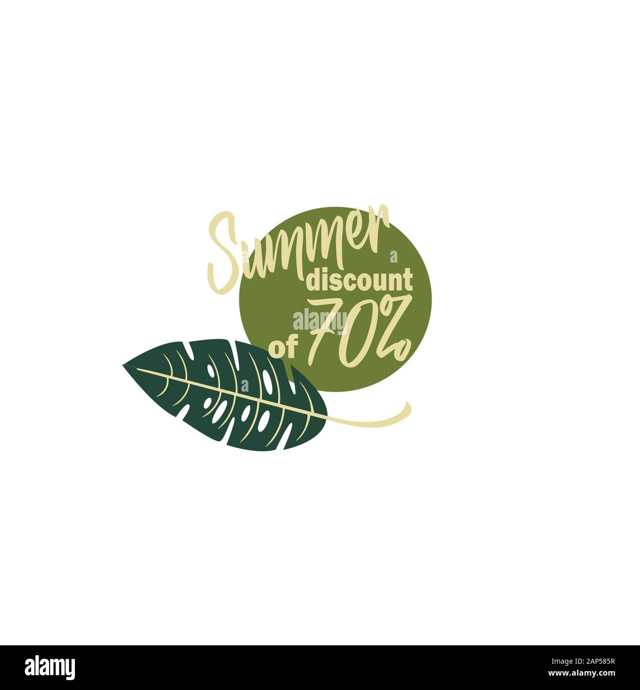 Creative layout - 70 discount in stores - summer sale. Contour ...