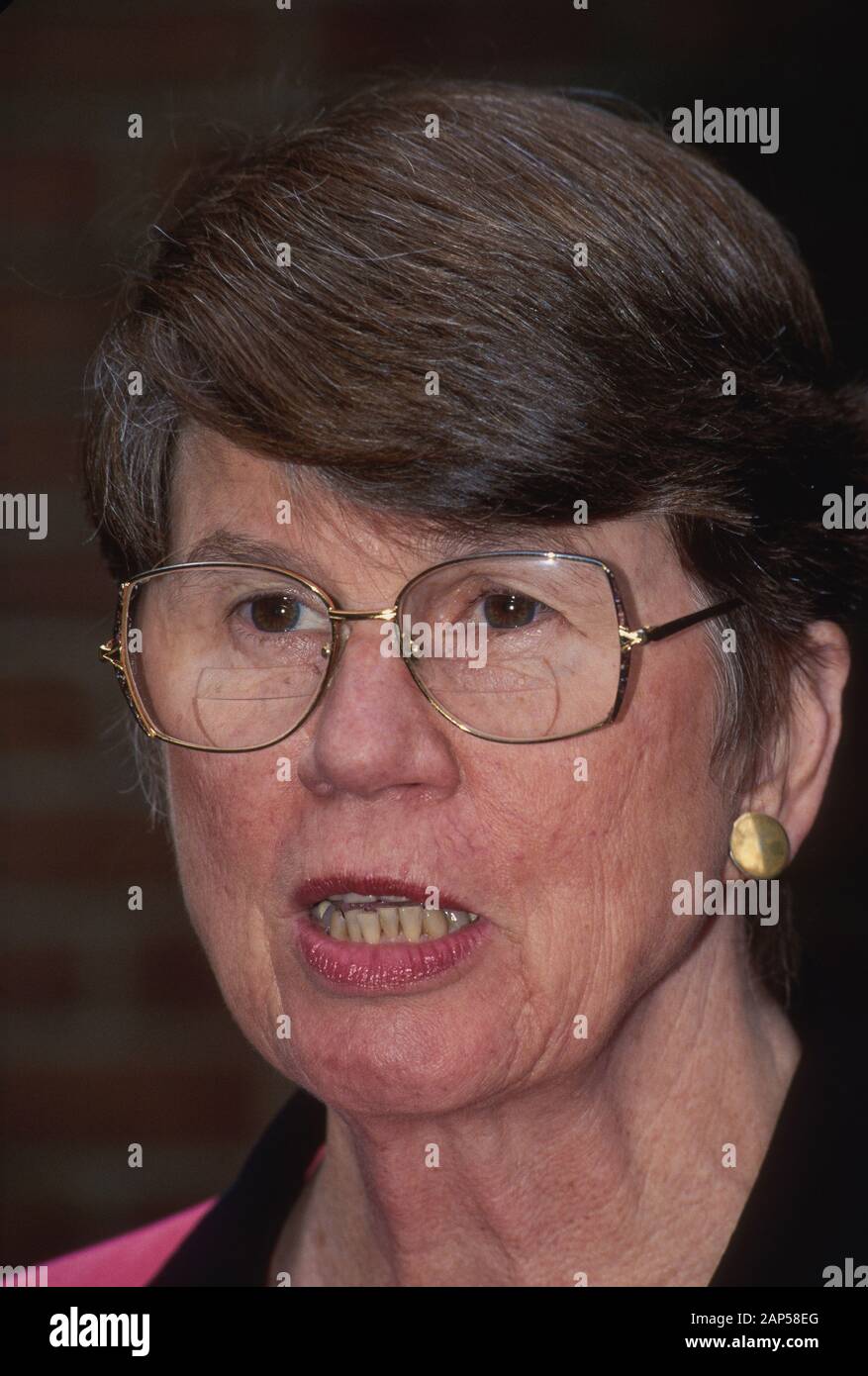 Washington, DC. 9-21-1996Attorney General Janet Reno at CBS "Face The ...