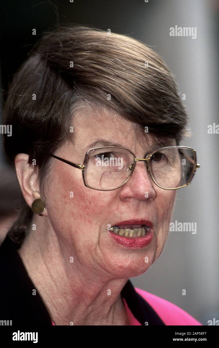 Washington, DC. 9-21-1996Attorney General Janet Reno at CBS "Face The ...