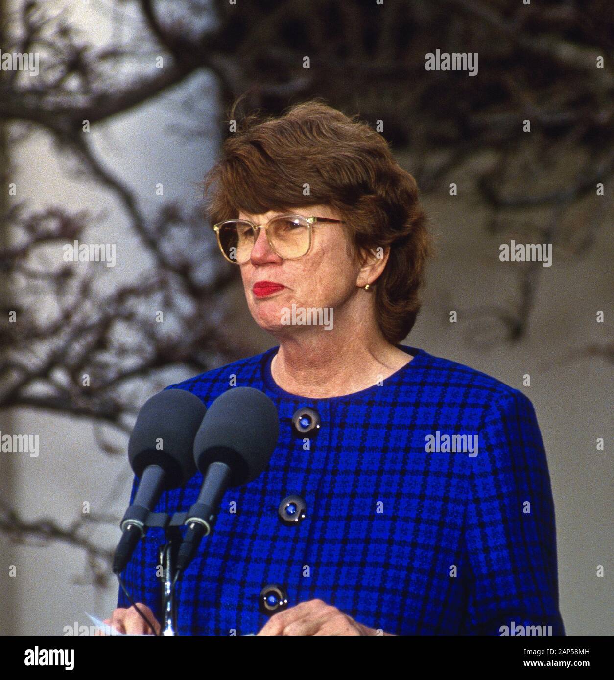 Washington, DC. 2-11-1993Attorney General designate Janet Reno in the ...