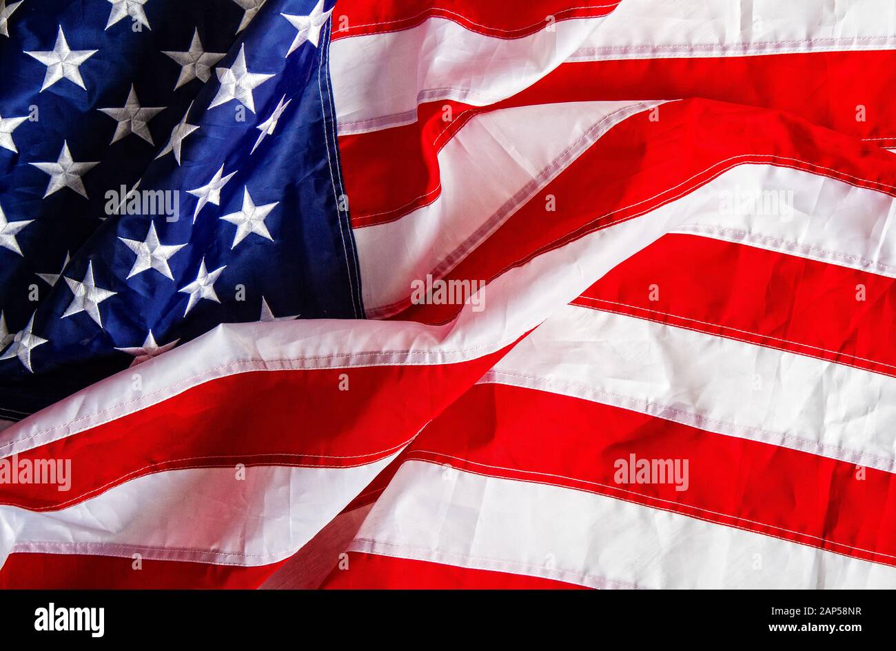 Usa waving flag Stock Photo - Alamy