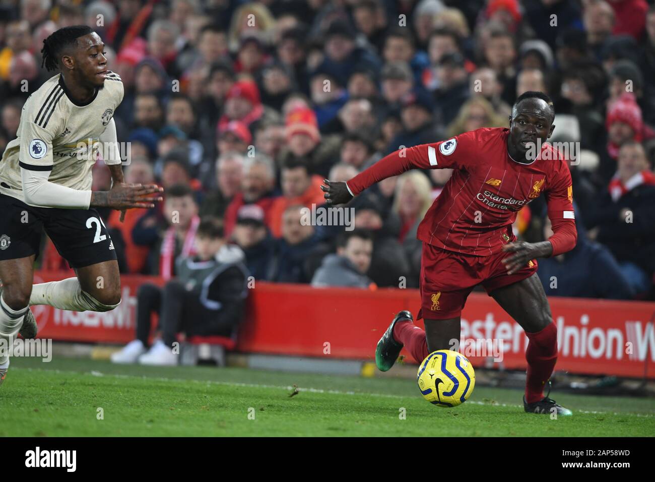 LIVERPOOL, ENGLAND - JANUARY 19: Sadio Mane of Liverpool during the ...