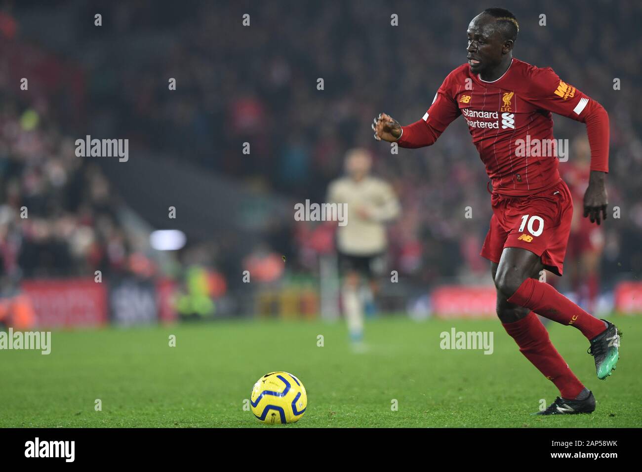 LIVERPOOL, ENGLAND - JANUARY 19: Sadio Mane of Liverpool during the ...