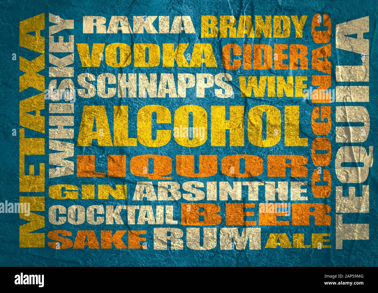 Different drinks list. Drink alcohol beverage. Relative words cloud ...