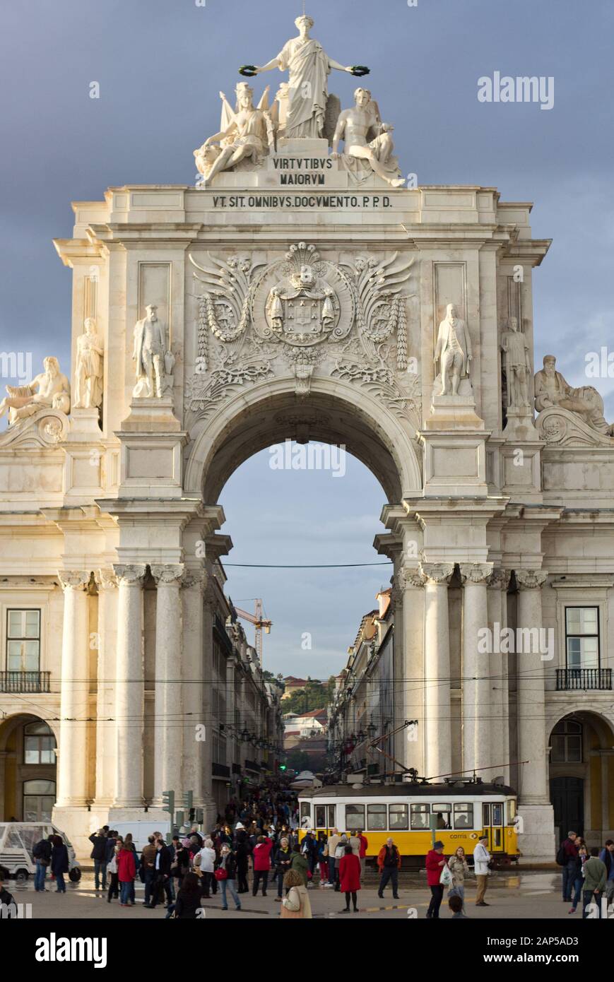 Lisbon, Portugal - Arco da Rua Augusta Stock Photo - Alamy
