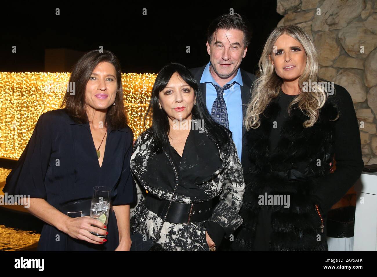 BEVERLY HILLS, CA - JANUARY 20: Chelsea Winstanley, William Baldwin ...