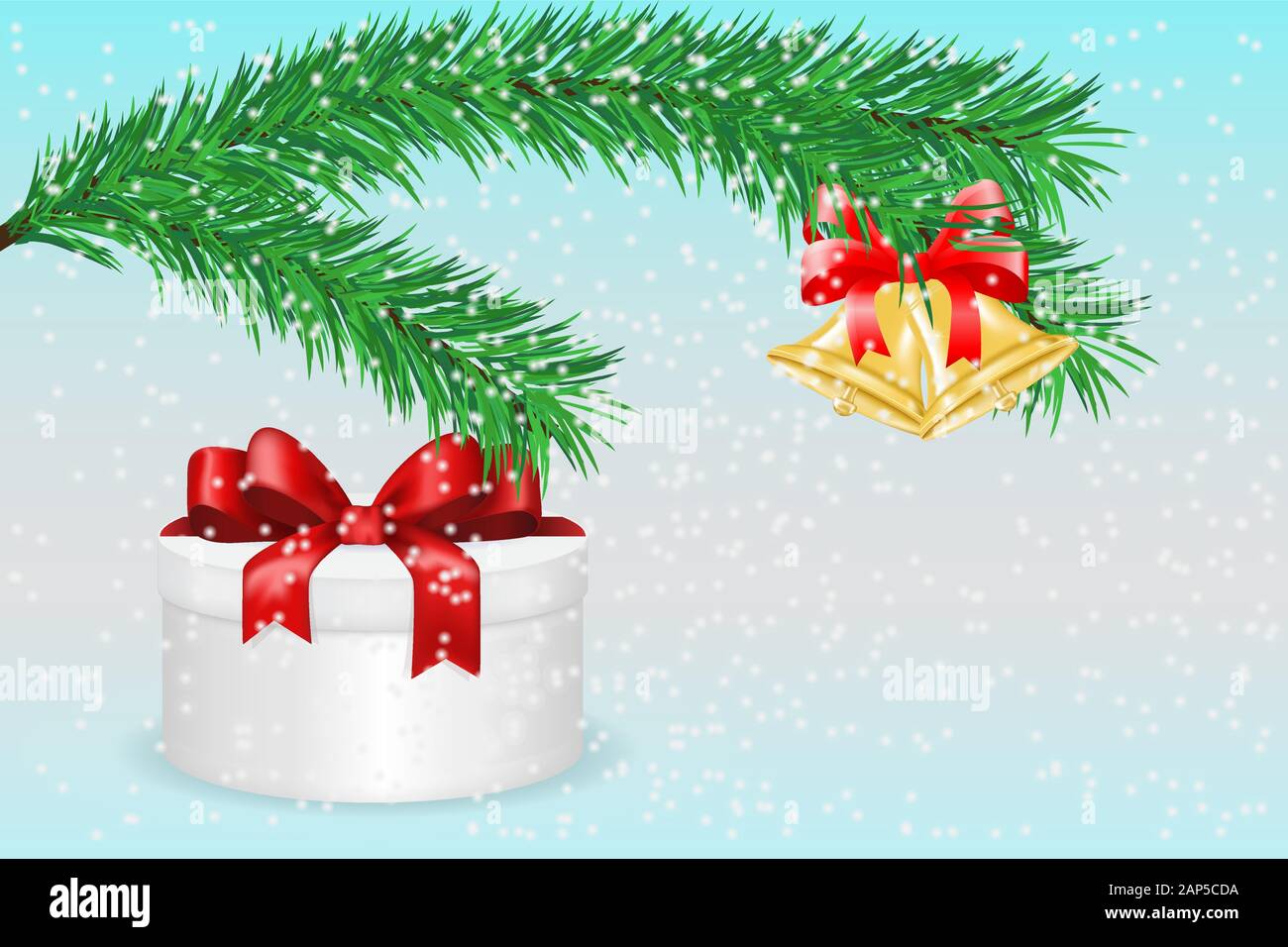 Branch christmas tree bow Stock Vector Images - Alamy