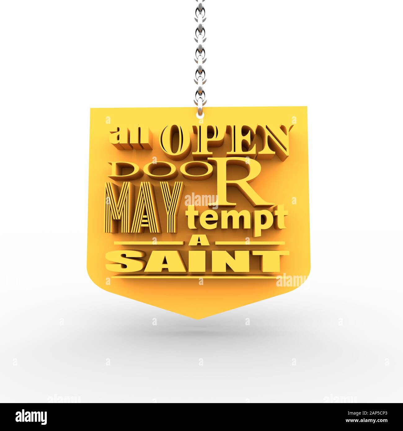 Proverb hanging hi-res stock photography and images - Alamy