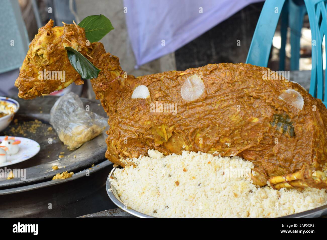 Roast goat hi-res stock photography and images - Alamy