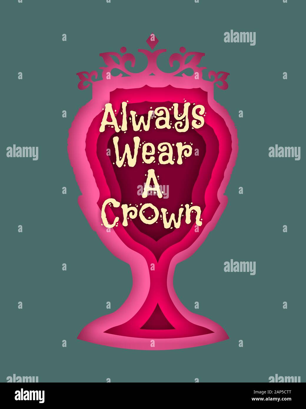 Vintage queen silhouette. Medieval queen front view. Elegant silhouette ...