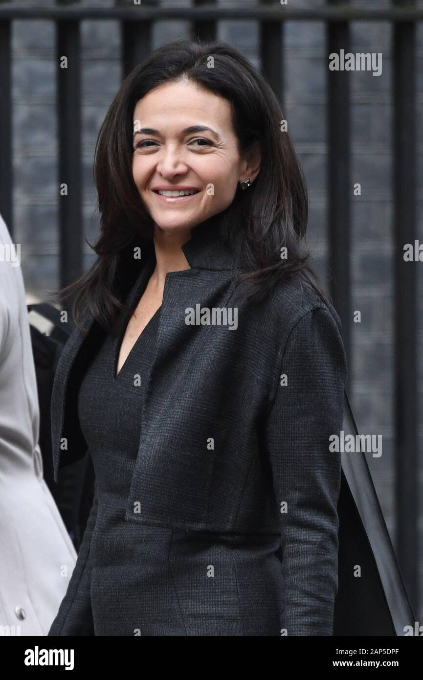 Facebook's chief operating officer, Sheryl Sandberg, arriving at ...