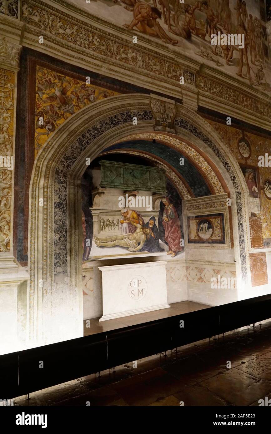 The Chapel of San Brizio, frescoed mainly by Luca Signorelli and ...