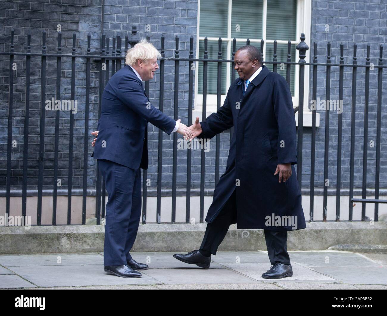 London, UK. 21st Jan, 2020. President of the Republic of Kenya, Uhuru ...