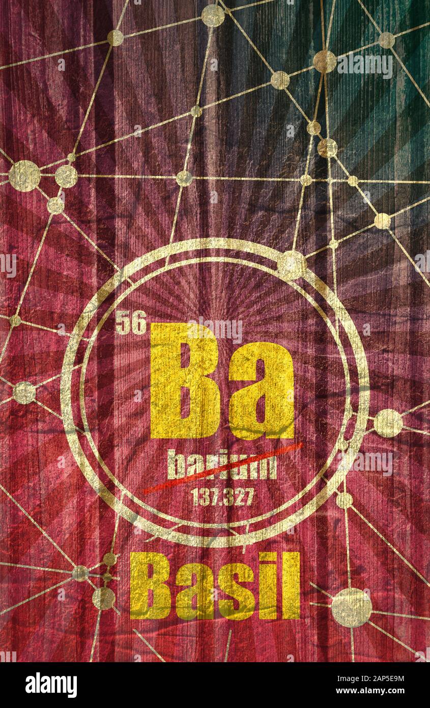 Basil common male first name instead chemical element Barium. Chemical ...