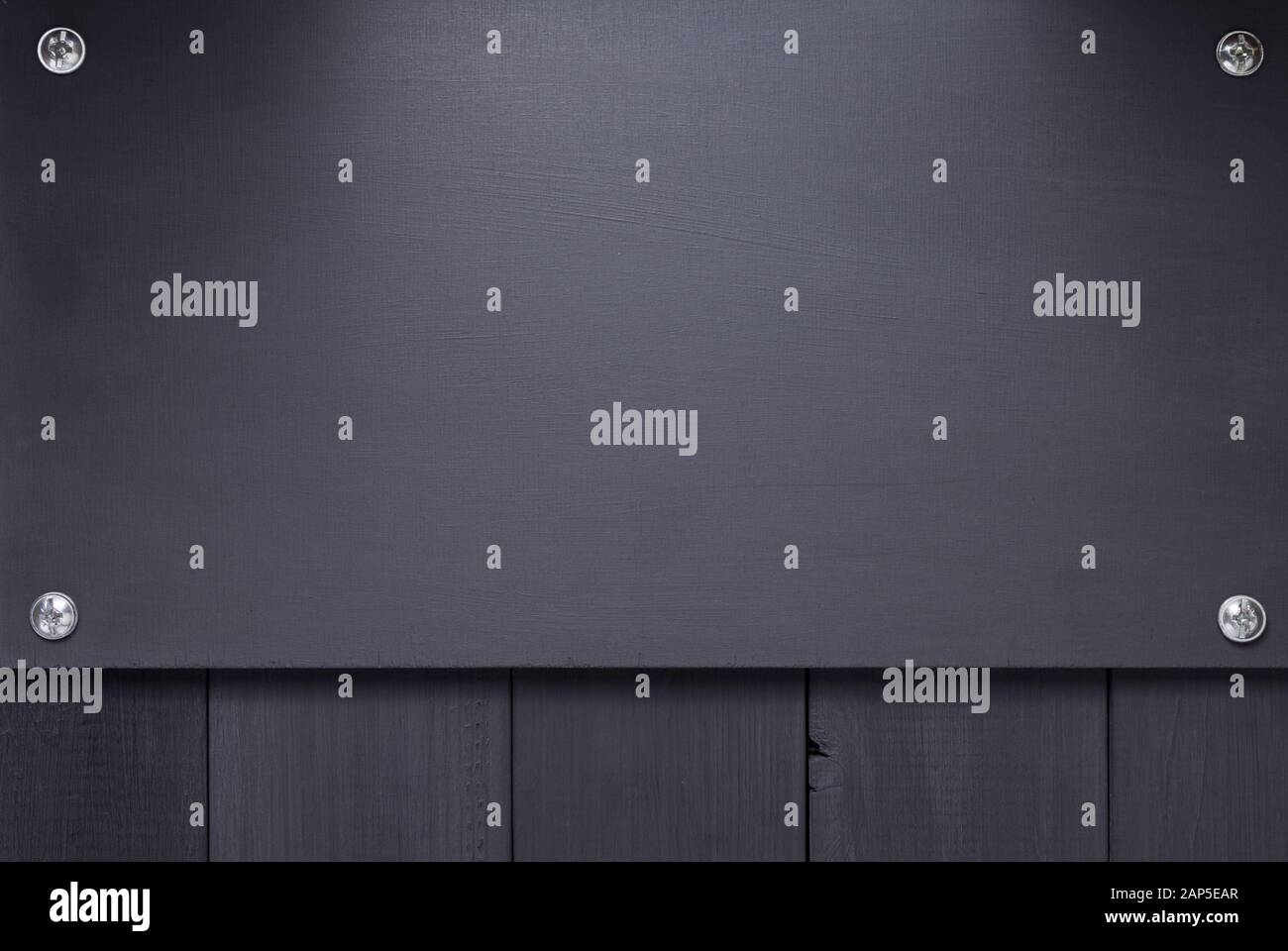 nameplate at wooden background texture surface, with screws Stock Photo ...