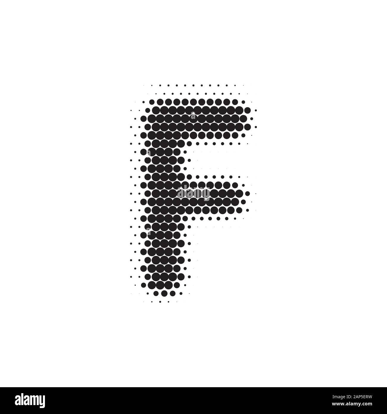 Letter F black halftone pattern font Stock Vector Image & Art - Alamy