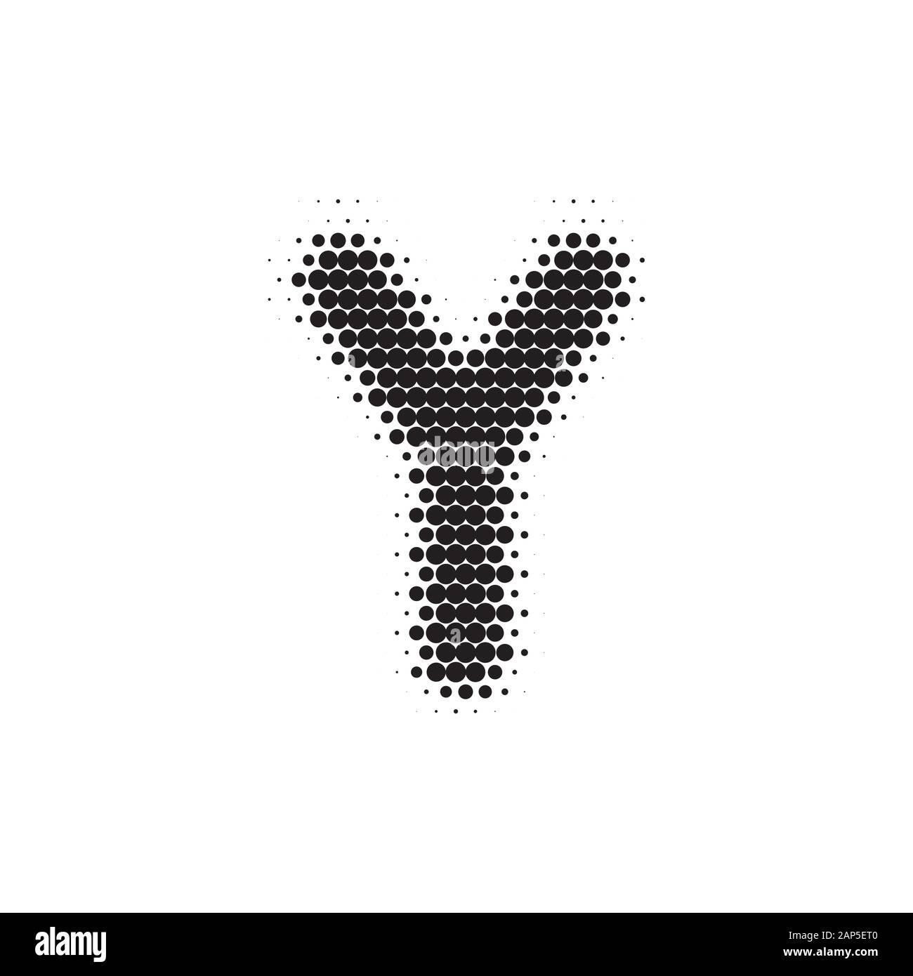 Letter Y black halftone pattern font Stock Vector Image & Art - Alamy