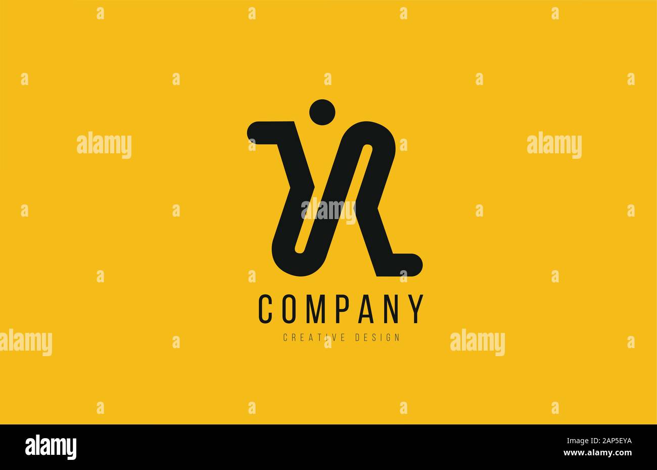 X yellow black alphabet letter for company logo icon design. Suitable ...