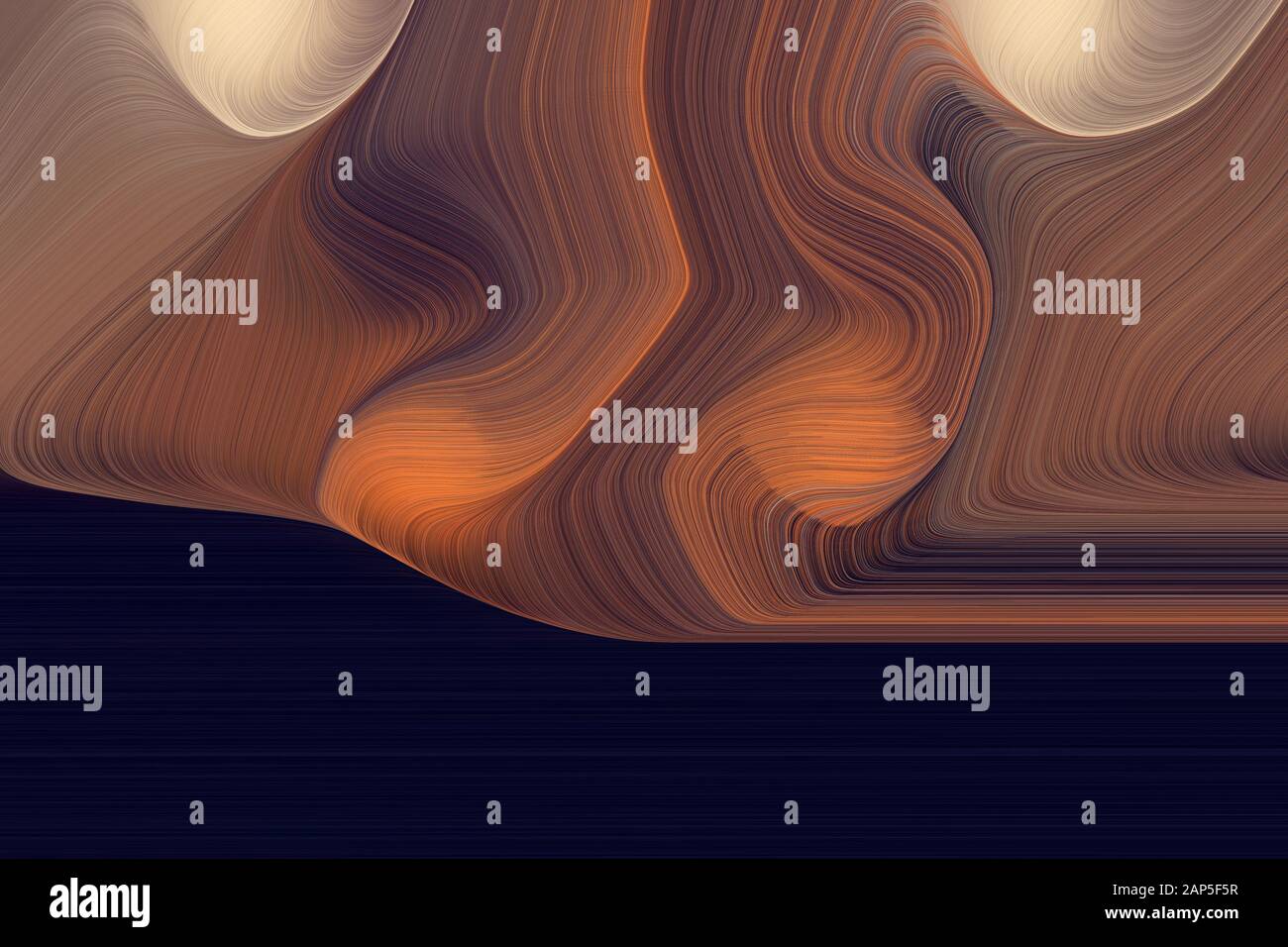 artistic wave lines and fluid colors style with modern soft swirl waves ...