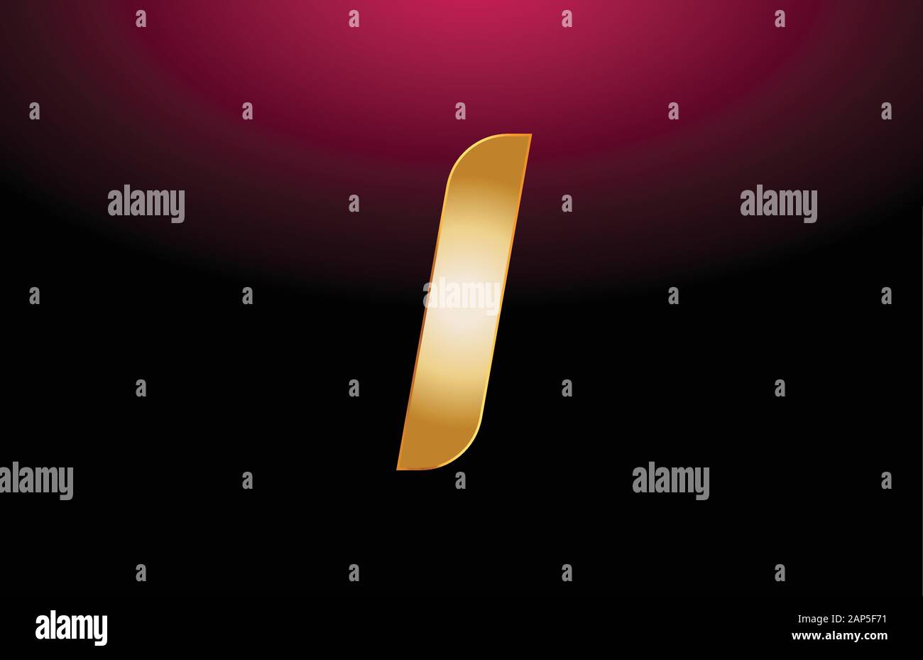gold golden metal alphabet letter I logo company icon design. Suitable ...