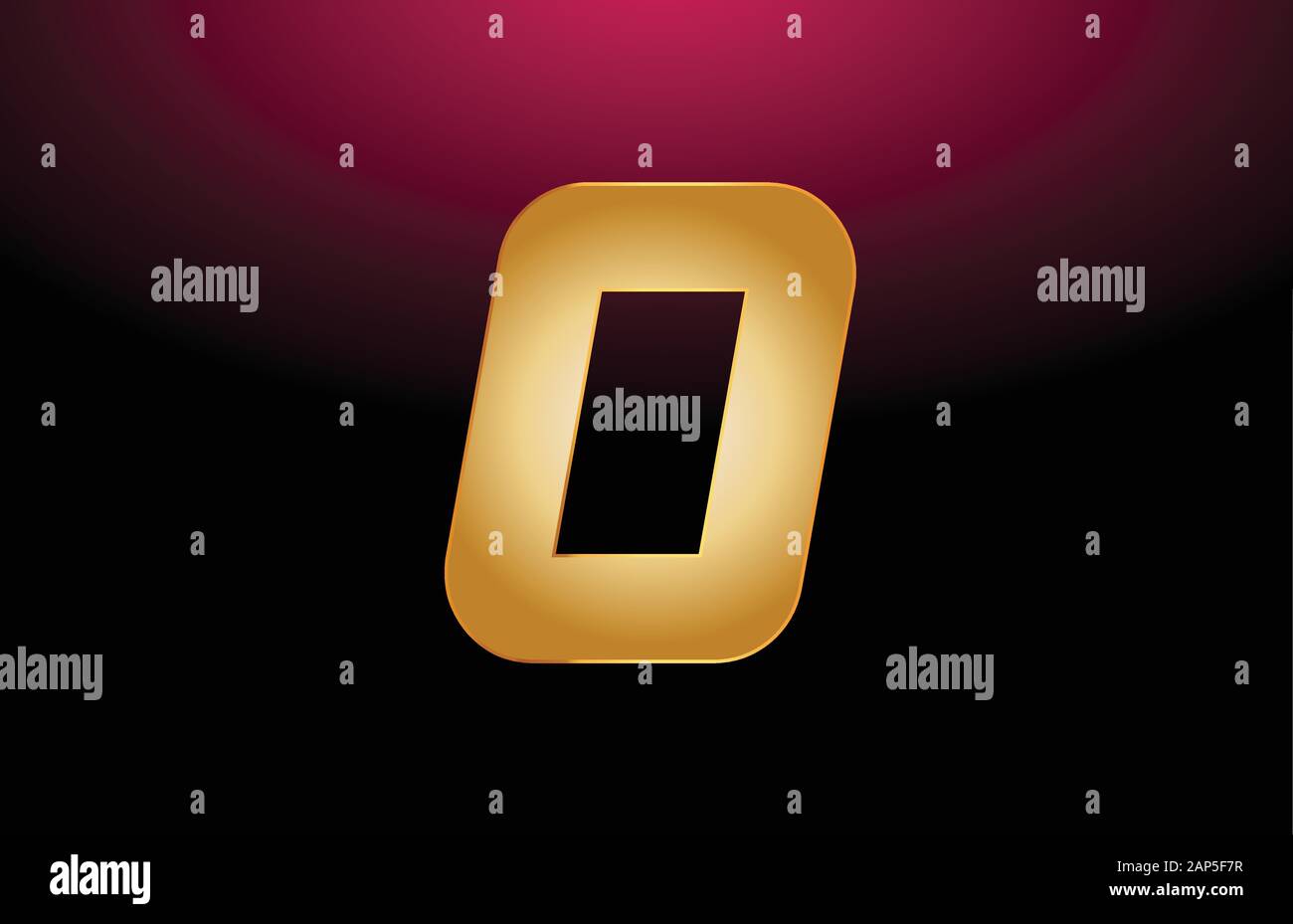 gold golden metal alphabet letter O logo company icon design. Suitable ...