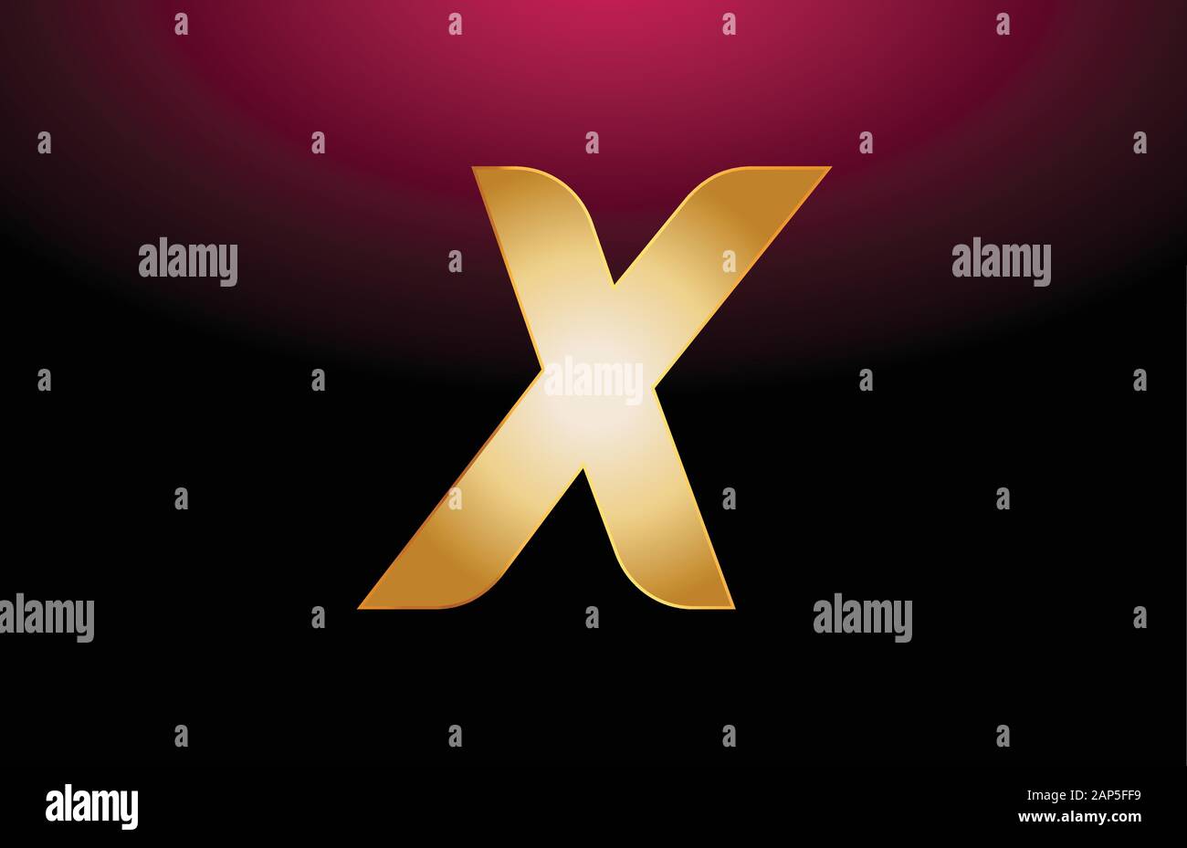 gold golden metal alphabet letter X logo company icon design. Suitable ...