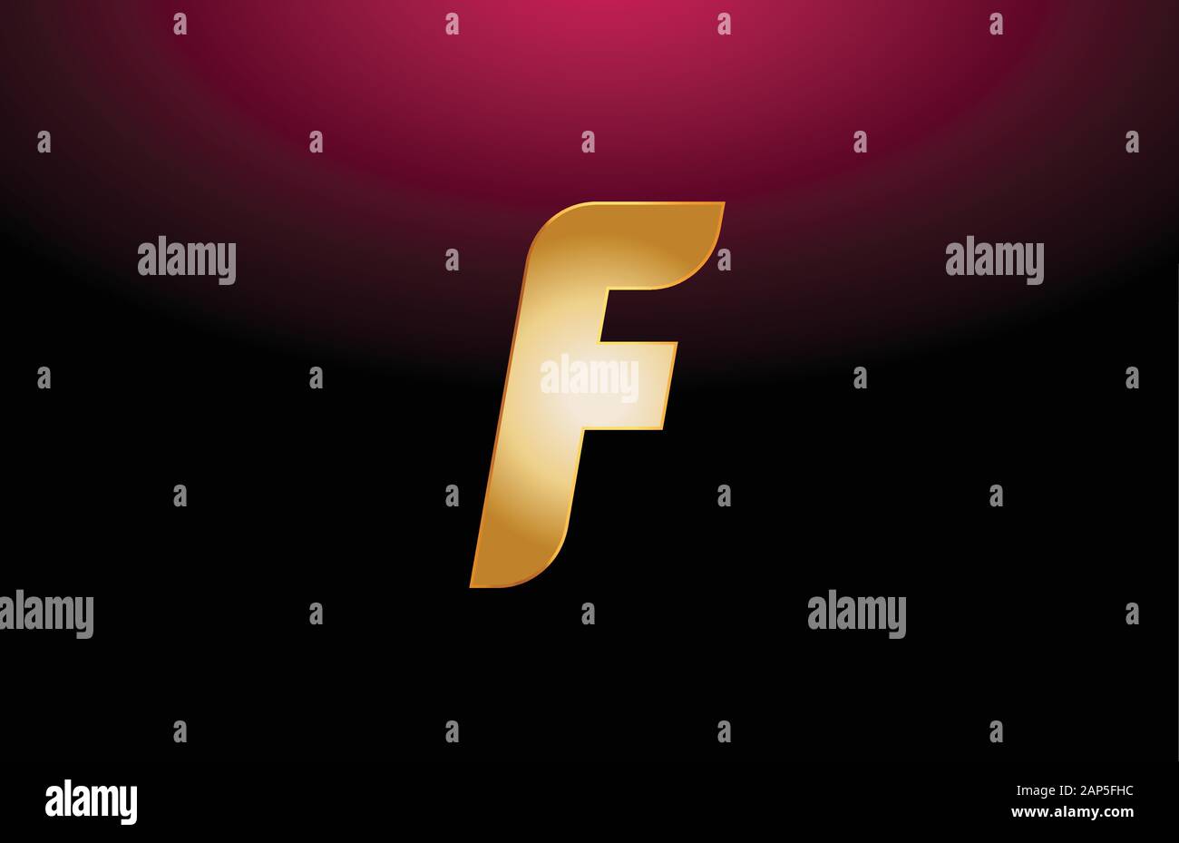 gold golden metal alphabet letter F logo company icon design. Suitable ...