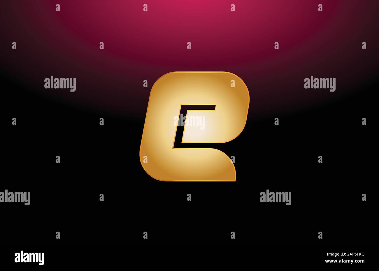 gold golden metal alphabet letter E logo company icon design. Suitable ...