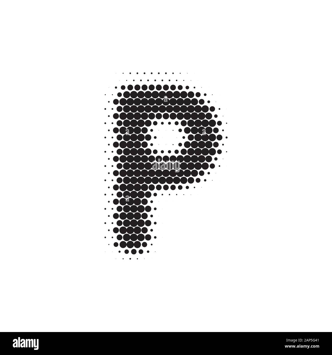 Letter P black halftone pattern font Stock Vector Image & Art - Alamy