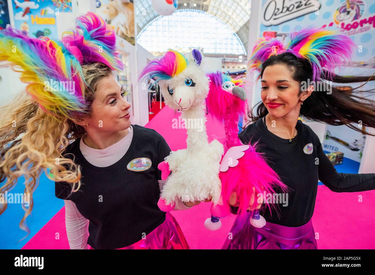 London, UK. 21st Jan 2020. Dancers show off their Sassimals on the ...
