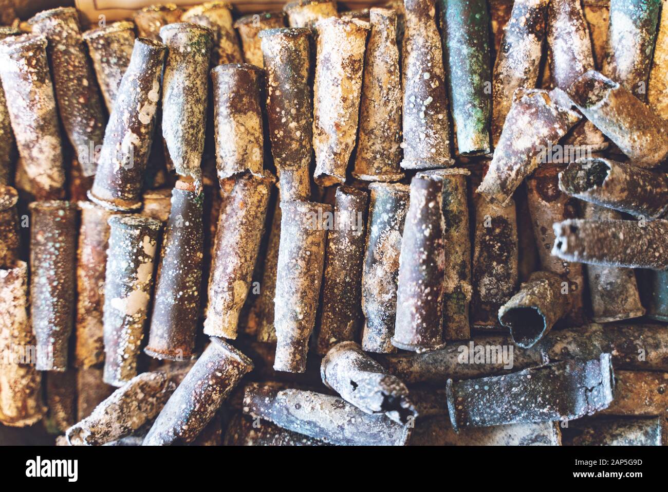 First World War old bullets in Çanakkale, (Gallipoli) Turkey Stock ...
