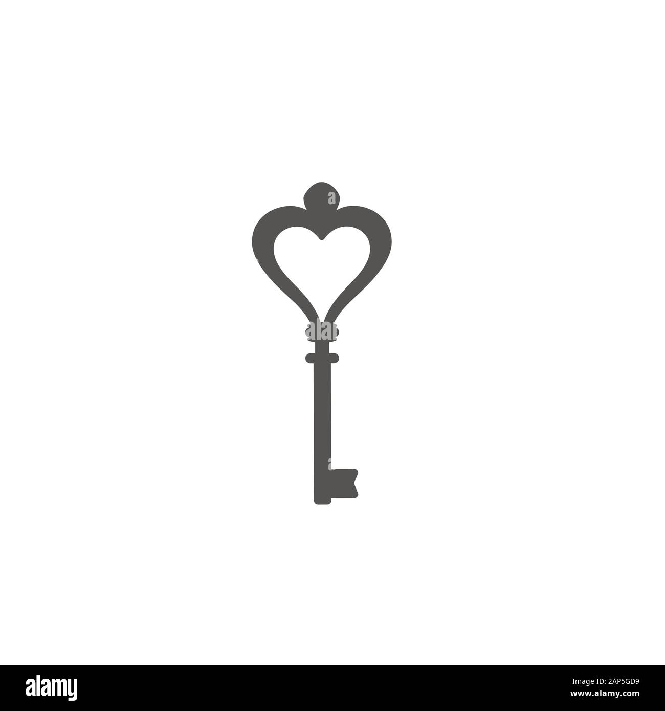 Vector vintage key icon closeup isolated on white background Stock ...