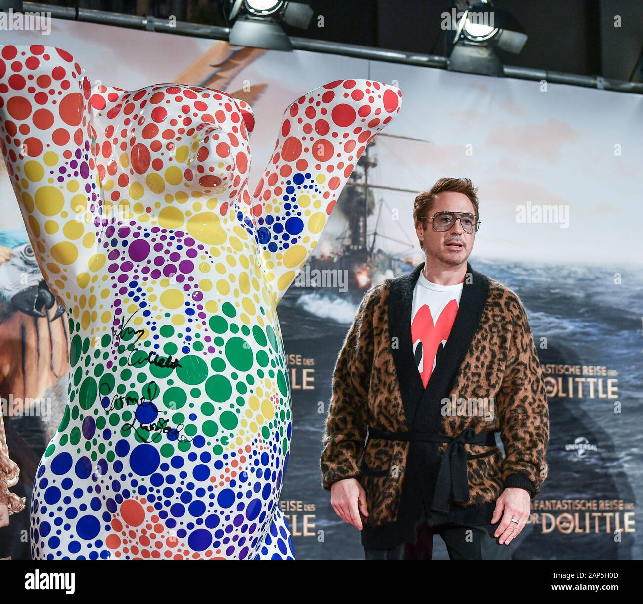 20 January 2020, Berlin: Robert Downey Jr., actor from the USA is ...