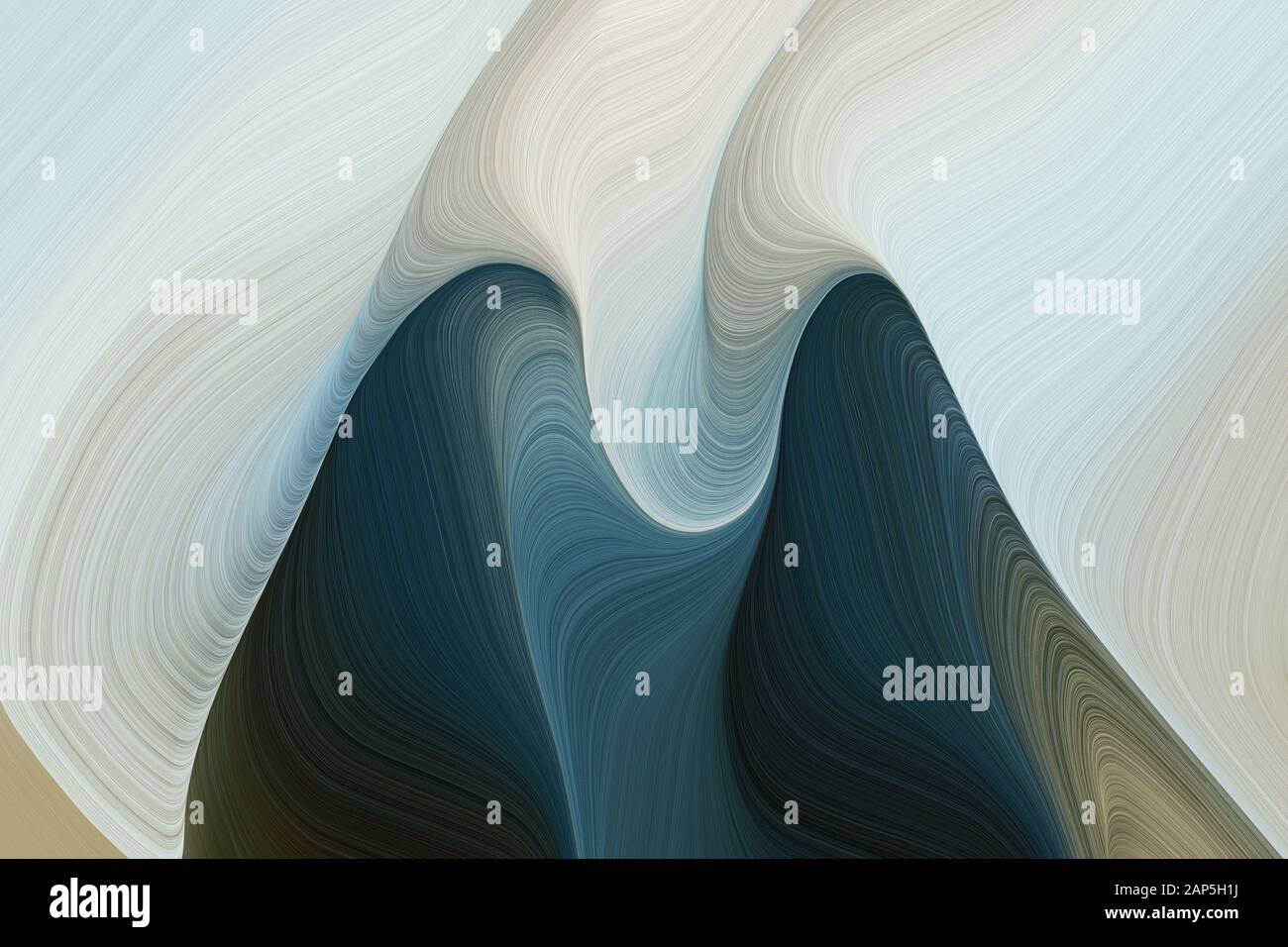 artistic wave lines with modern soft swirl waves background design with ...