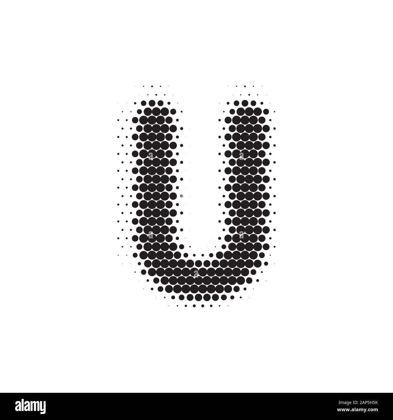 Vintage letter u hi-res stock photography and images - Alamy