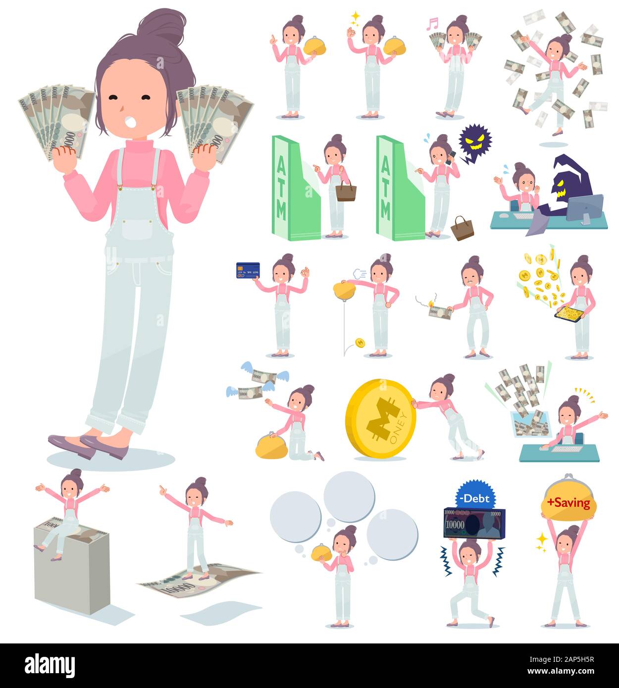 A set of women with concerning money and economy.There are also actions ...