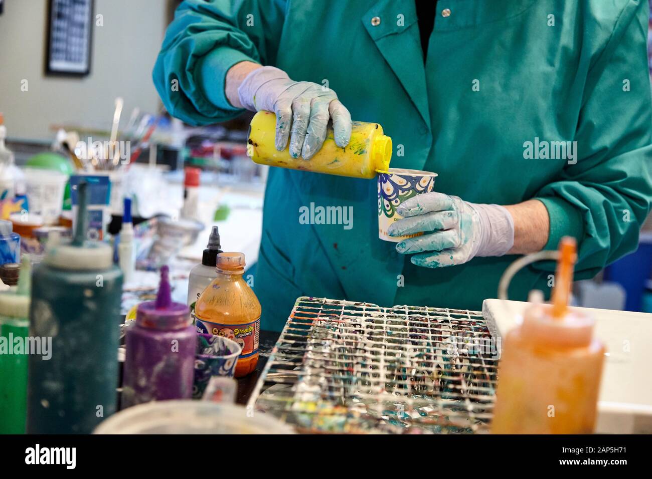 Artist and art supplies Stock Photo - Alamy