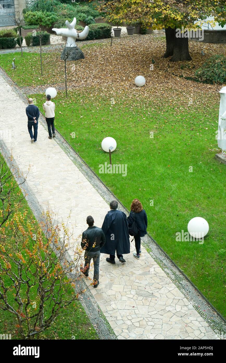 Garden, of the building where Alessandro Manzoni lived and died, city ...